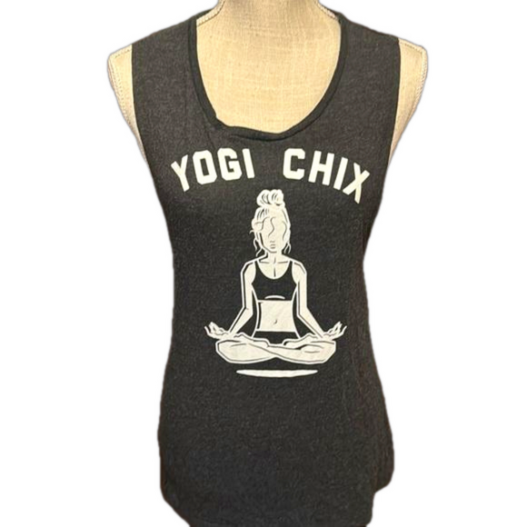 Bella Canvas | Tops | Yogi Chix Yoga Zen Athletic Tank Top | Poshmark